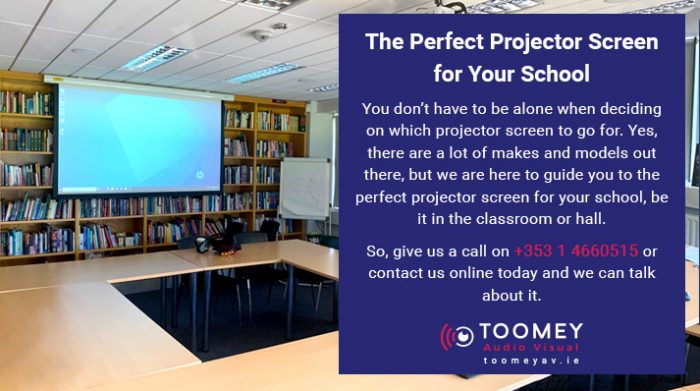 Types of Projector Screens For Your School | Toomey AV