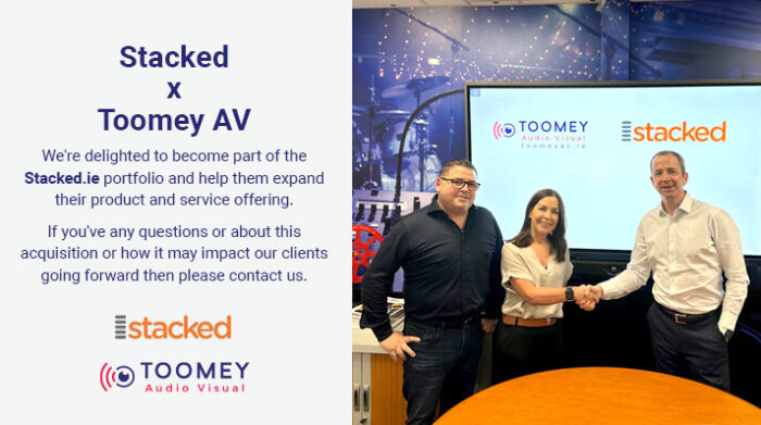 Stacked Group Acquires Toomey Audio Visual